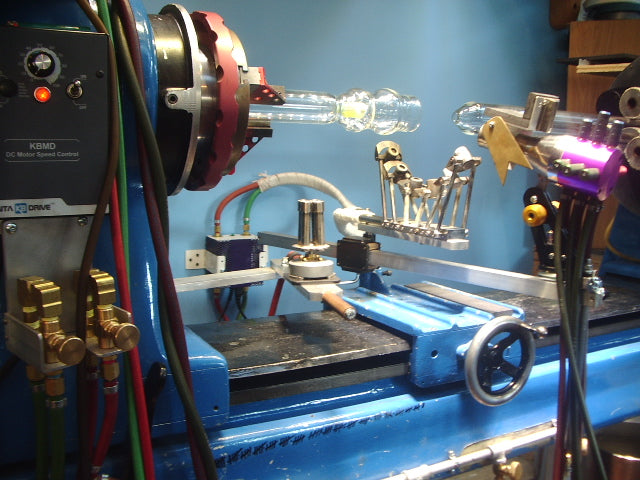 Premium Lathe Torch Stand for Litton HSA , HSJ or HSD ONLY – Blast Shield